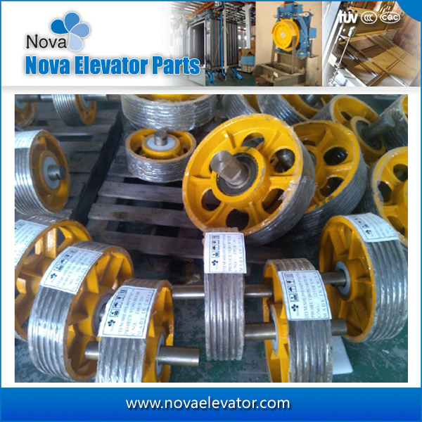 Elevator Cast Iron Pulley Sheave, Elevator Wheel Sheave, Elevator Traction Sheave, Elevator ...