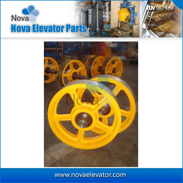 Elevator Cast Iron Pulley Sheave, Elevator Wheel Sheave, Elevator Traction Sheave, Elevator ...